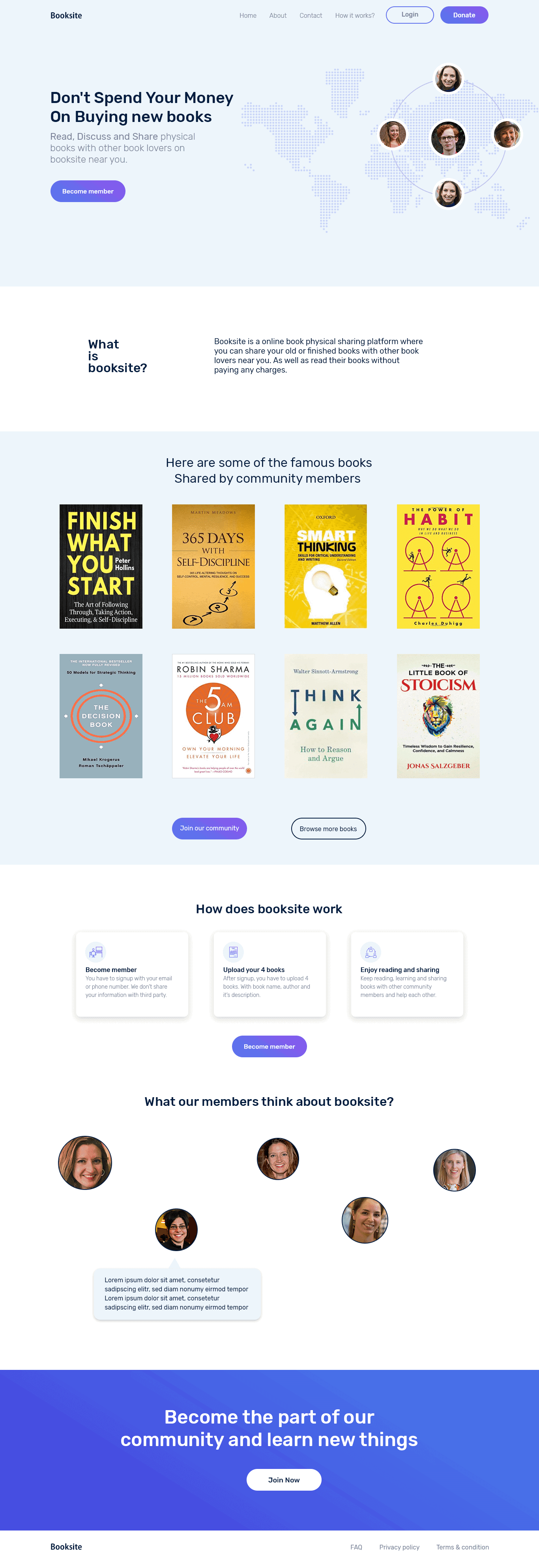 Booksite - A book sharing platform for book lovers (first case study ...